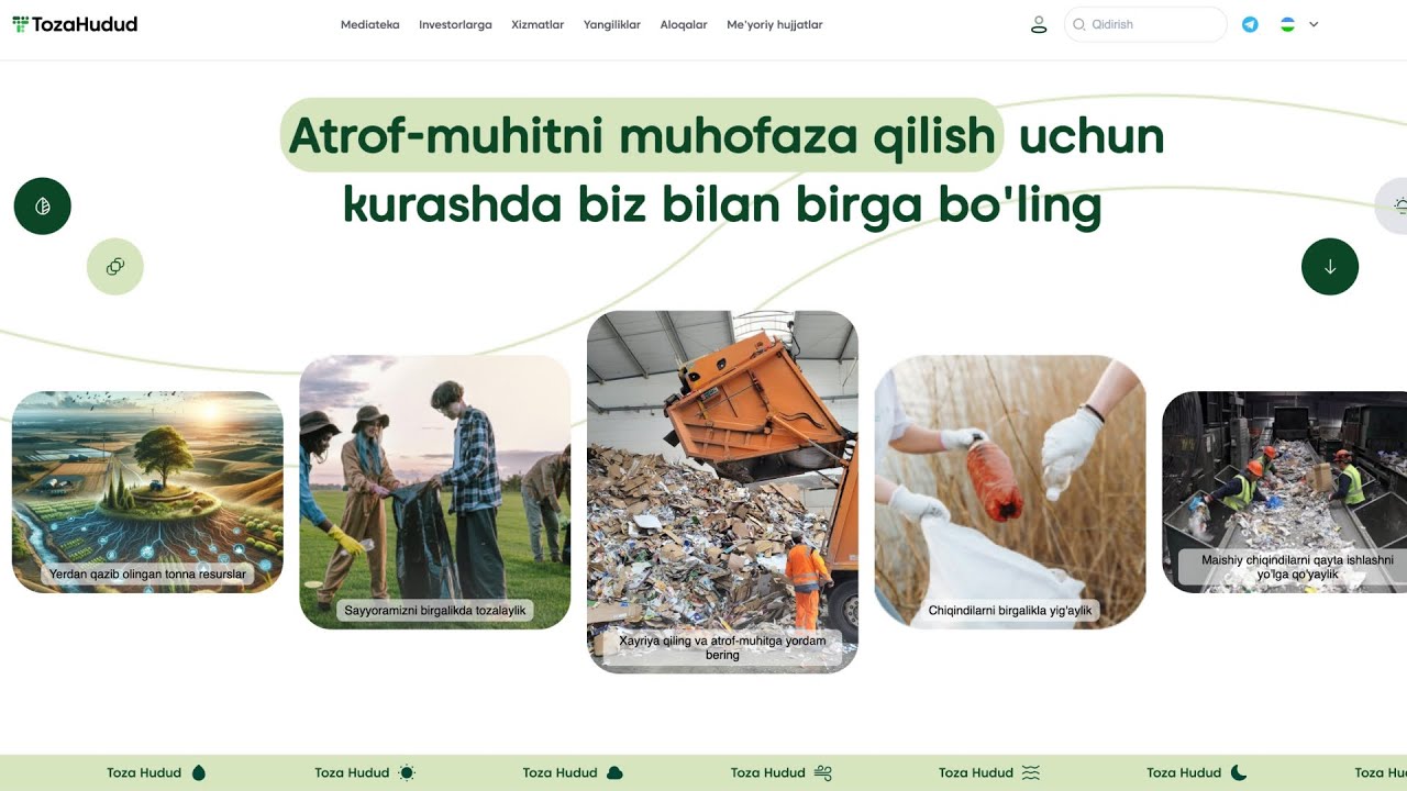 Toza hudud platformasi - YouTube