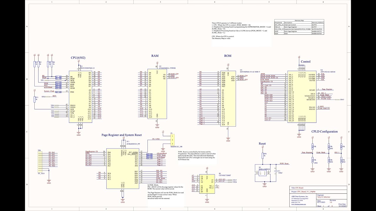 Building a Modular 6502 Computer | Ben Eater Inspired: CPU Board Design ...