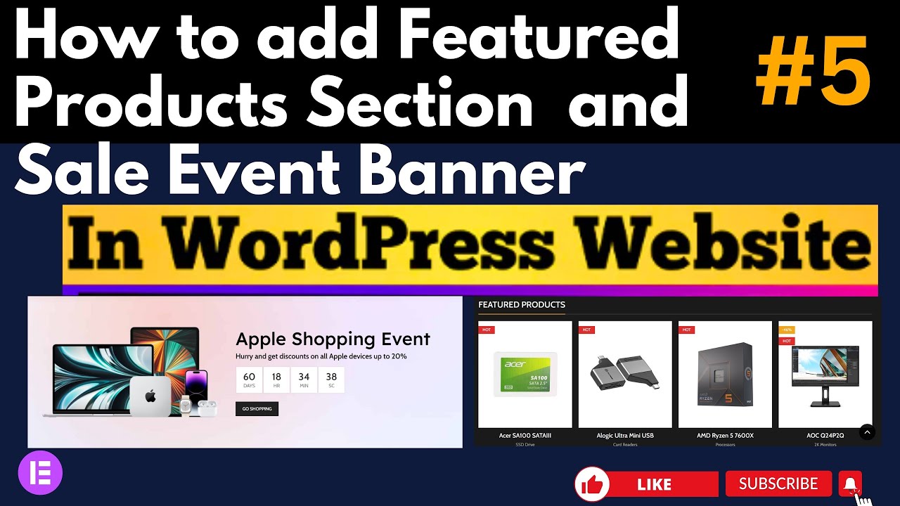 Learn how to create featured products and event banners on your ...