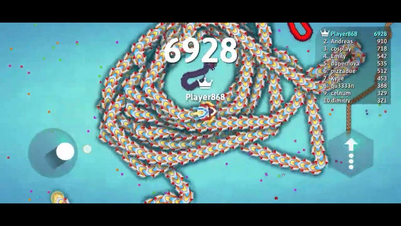 Biggest Snack 🥨 Cobra snack game.Snack.io enjoy - YouTube