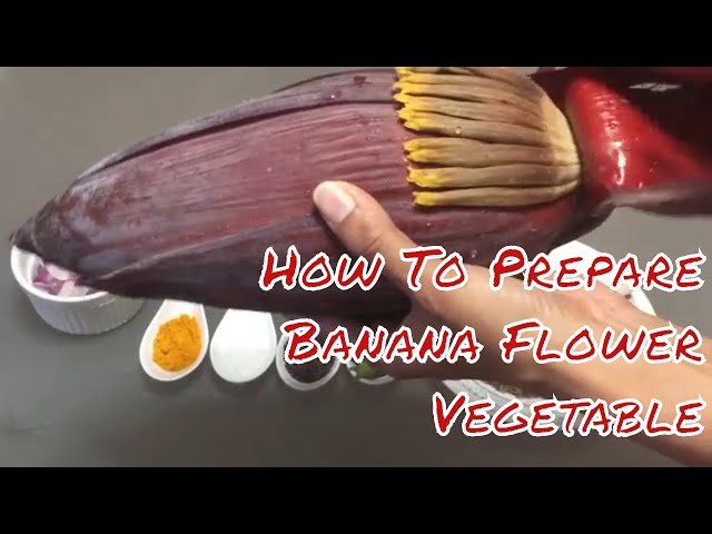 How To Make Banana Flower Vegetable In Hindi | Best Flower Site