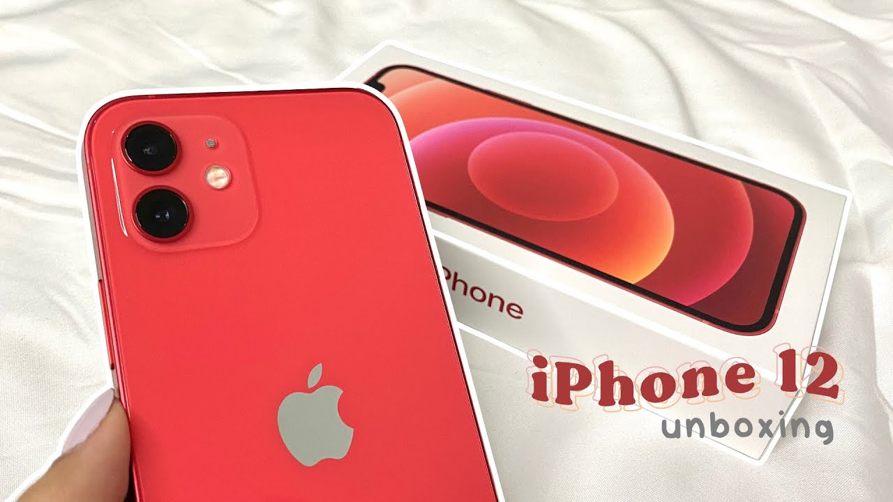 Red iPhone 12 Unboxing 🍎 + Set Up - YouTube