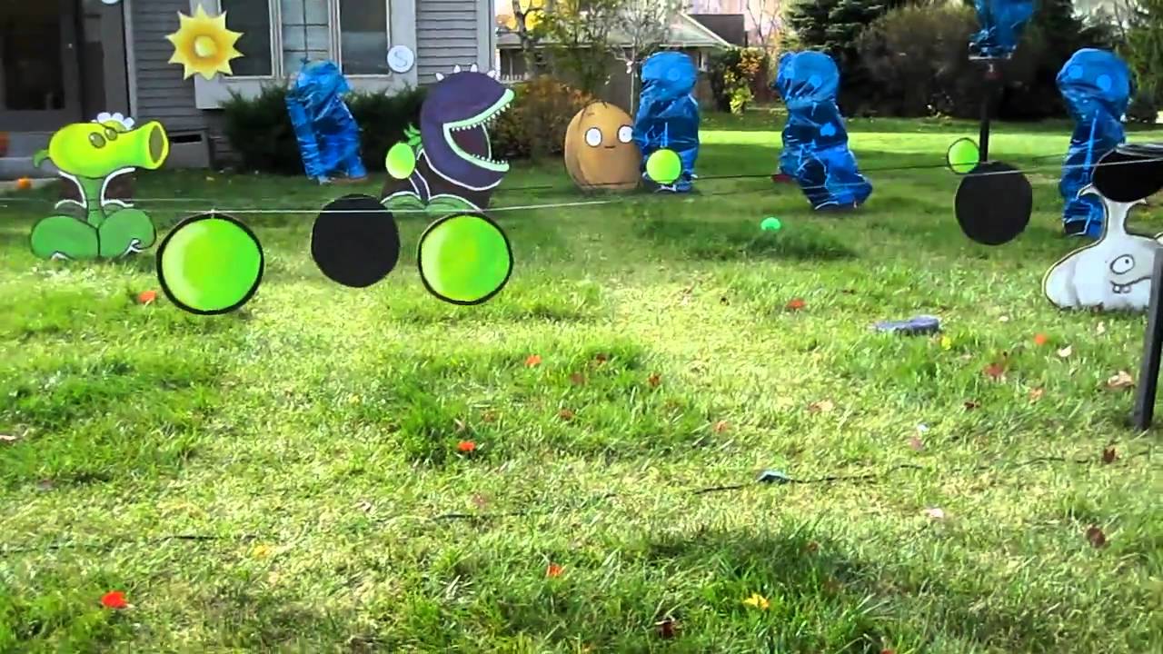 Plants Vs. Zombies Pea Shooter Repeater in Action! - YouTube