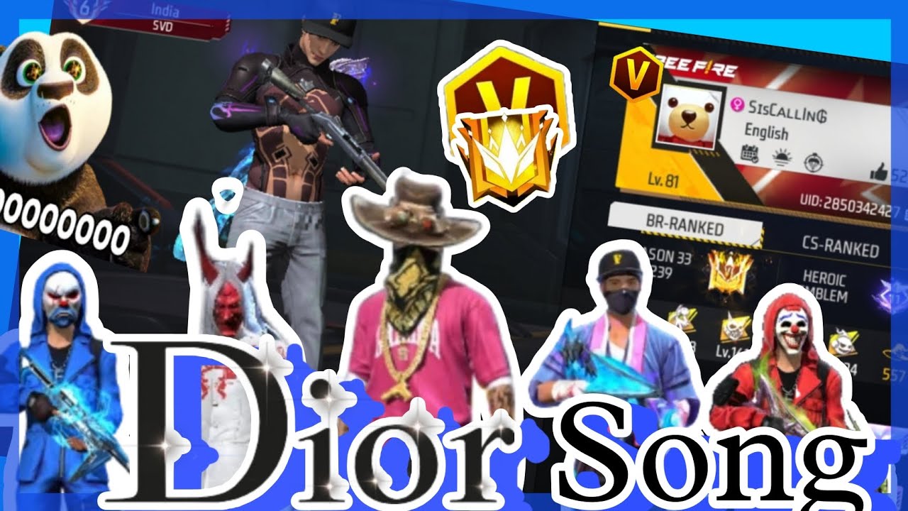 DIOR Song l free fire song l 🥵🥵🥵🥵🥶🥶🥶 - YouTube