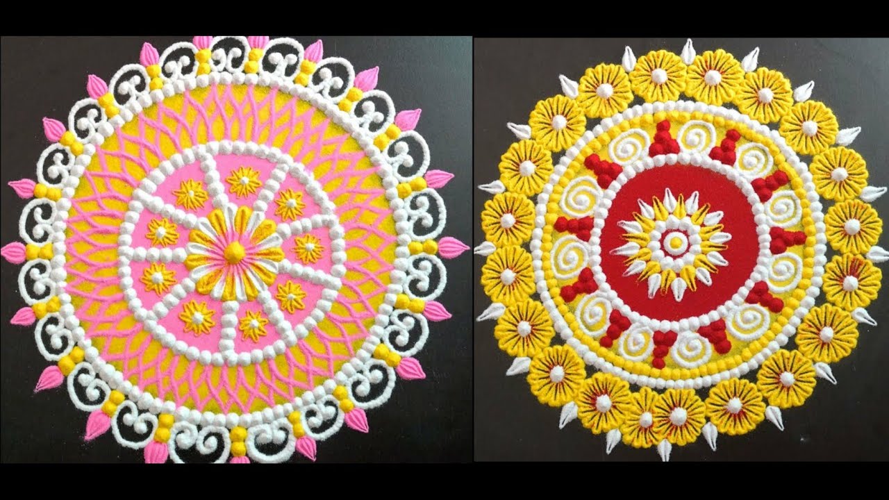 Rangoli For New Year 2021 || New Year Special Rangoli Design || Happy ...