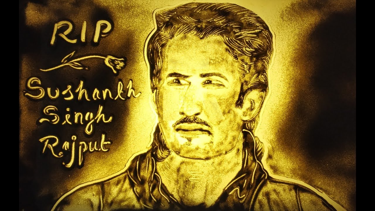 Sushanth Singh Rajput | Tribute | Sand Art by Srini - YouTube