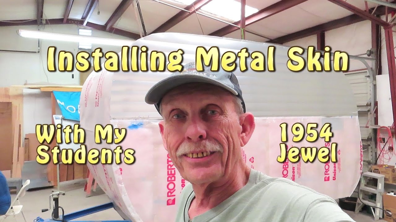 Installing Metal Skin With Help From My Students - YouTube