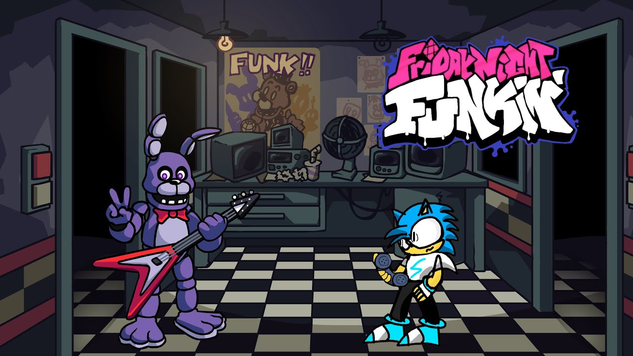 FNF Mods Bonnie VS Speed(Replace BF)|Friday Night Shift(Fnaf)-(Five ...