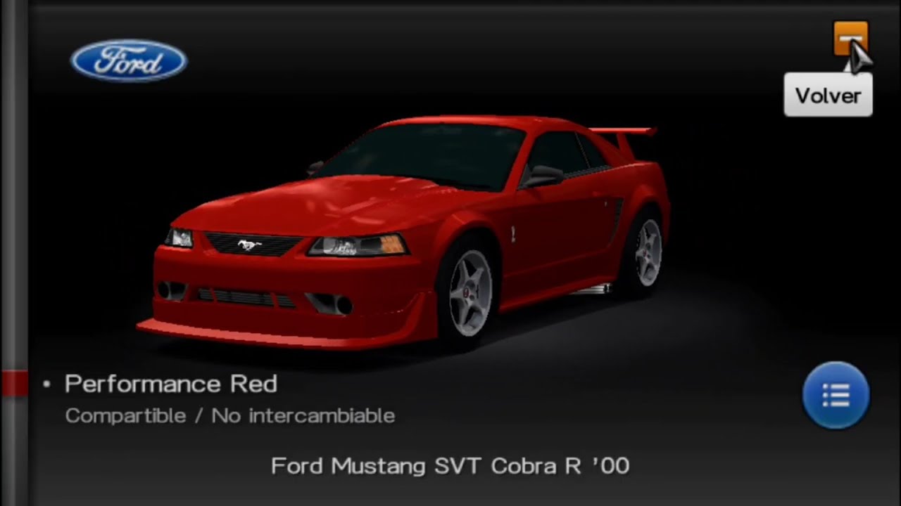 Ford Mustang SVT Cobra R '00 | Gran Turismo PSP | Showcase - YouTube