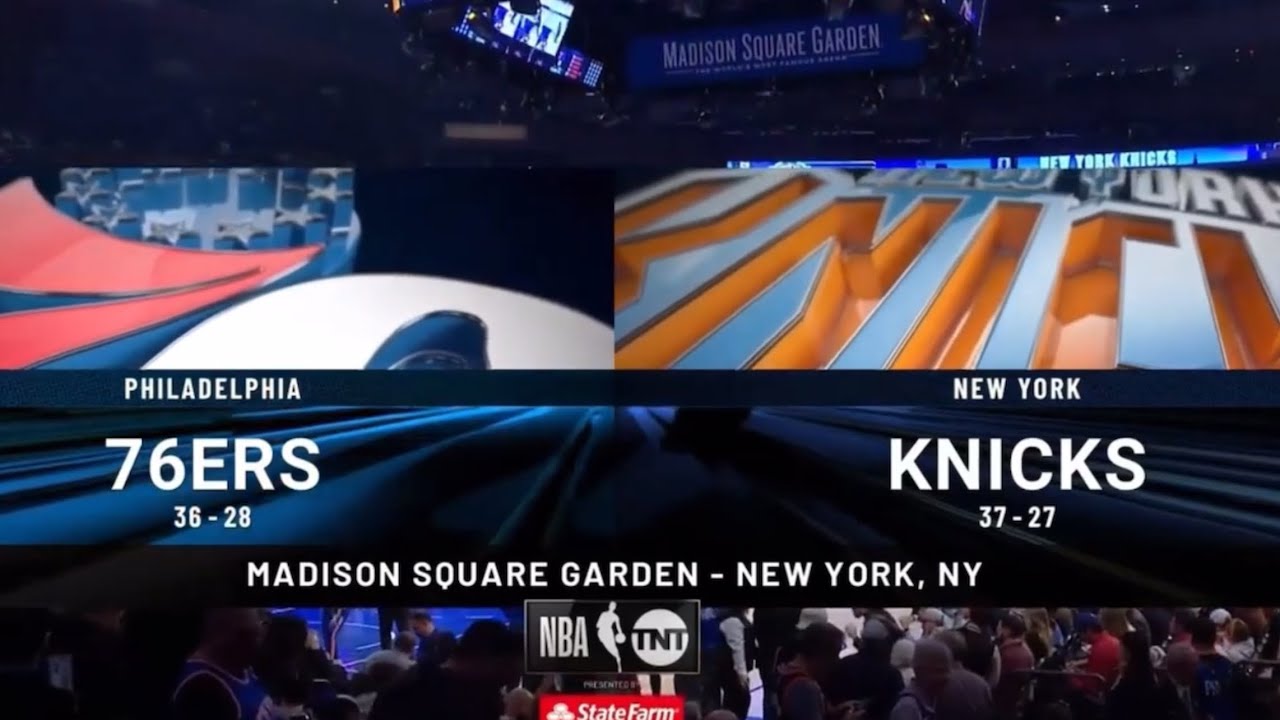 NBA On TNT 76ers vs Knicks Intro/Theme | 3/12/24 NBA 2024 - YouTube