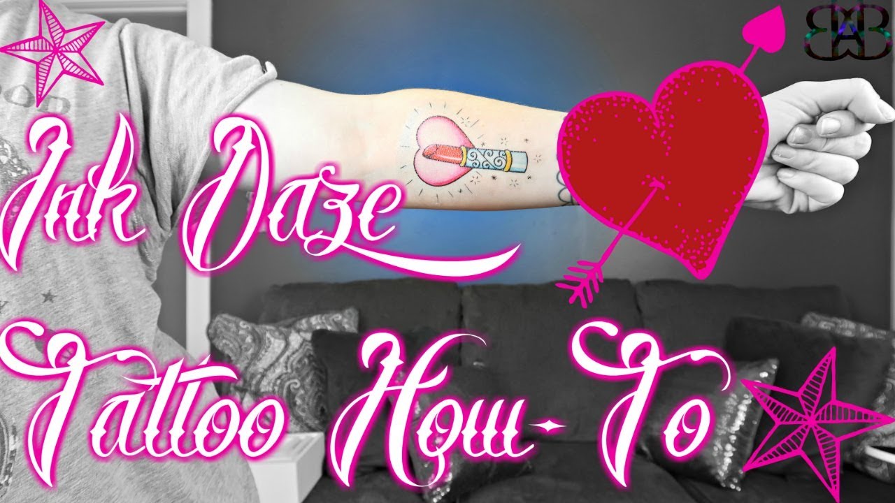 How to Apply Ink Daze Temporary Tattoos Using a Jenai Chin Design ...