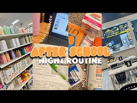 AFTER SCHOOL NIGHT ROUTINE | assignments, target run, cleaning, etc