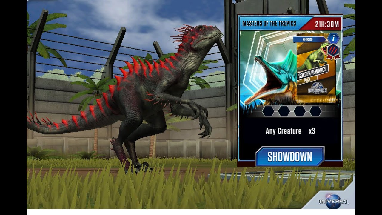 SCORPIOS REX SHOWDOWN MASTERS OF THE TROPICS II Jurassic World The Game ...