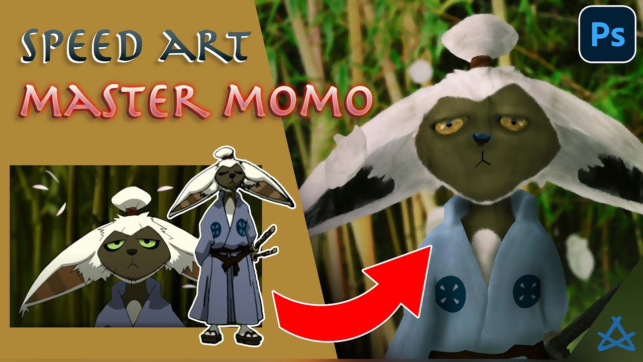 Creating MASTER MOMO from Avatar: The Last Airbender in photoshop ...