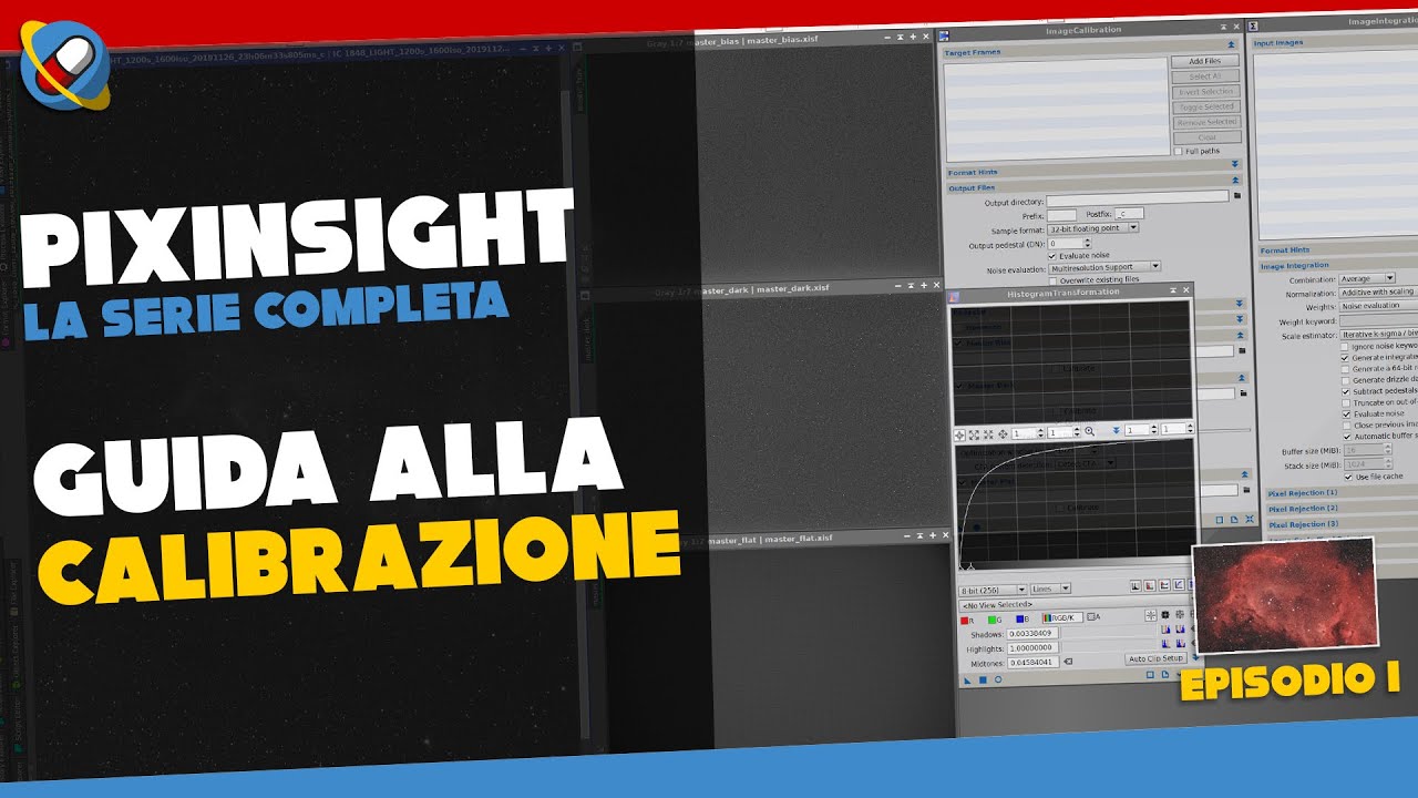 PixInsight, la serie - Tutorial 1: CALIBRAZIONE e INTEGRAZIONE di BIAS ...