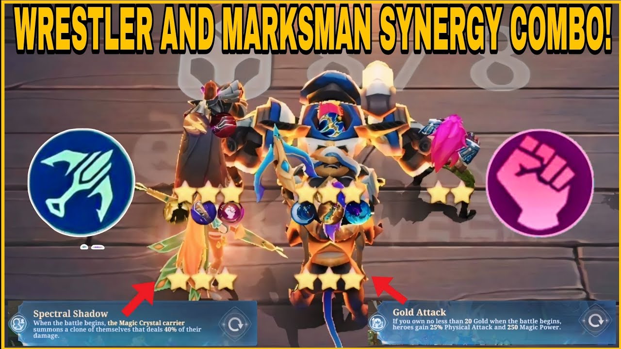 WRESTLER AND MARKSMAN SYNERGY COMBO! | SPECTRAL SHADOW AND GOLD ATTACK ...