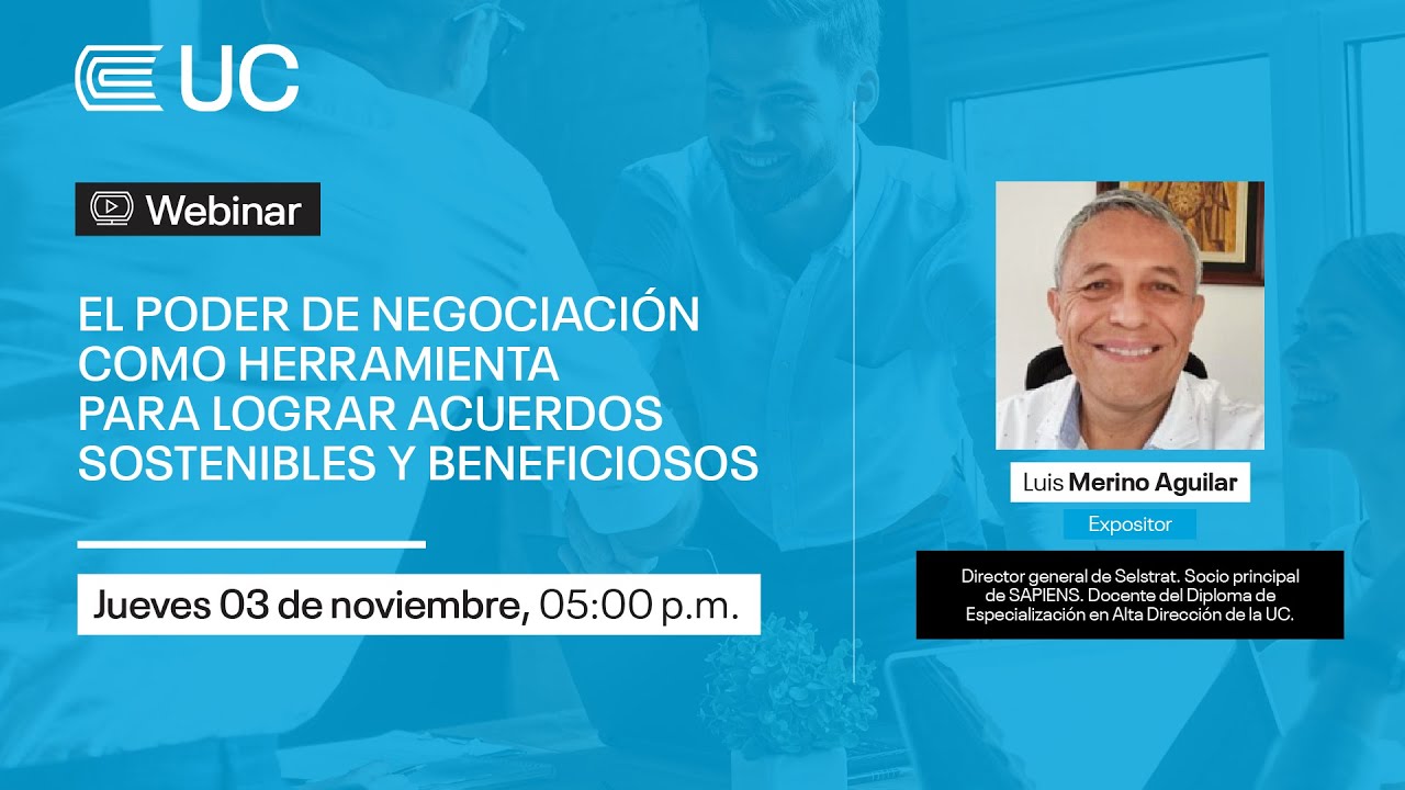 WebinarEPGUC: “El poder de negociación como herramienta para lograr ...