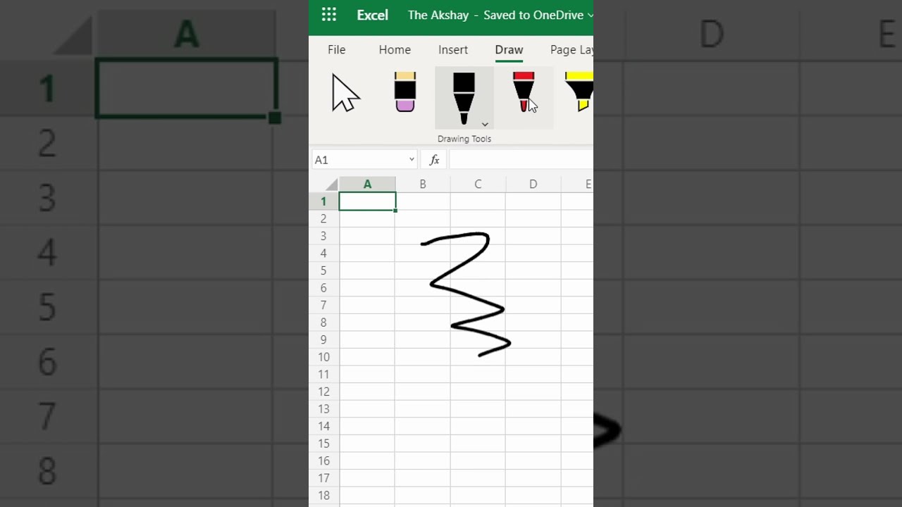 Draw Tab In Excel YouTube Draw Tab In Excel YouTube