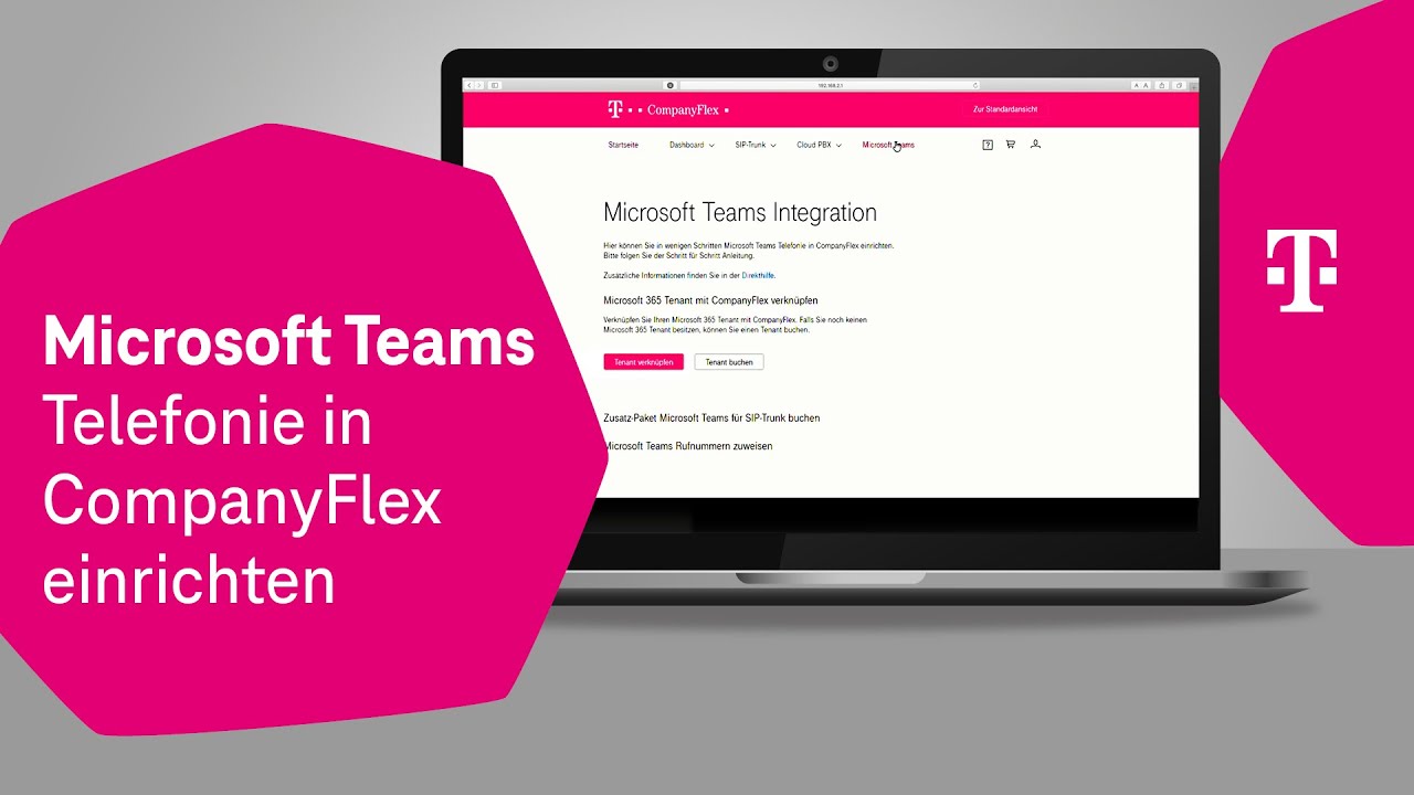 Telekom: Microsoft Teams Telefonie in CompanyFlex einrichten - YouTube