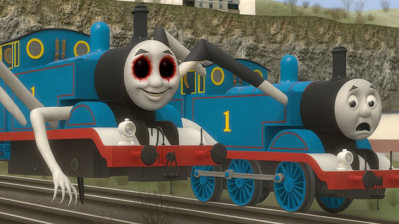 Thomas The Tank Engine meets Cursed Thomas in Garry's Mod - YouTube
