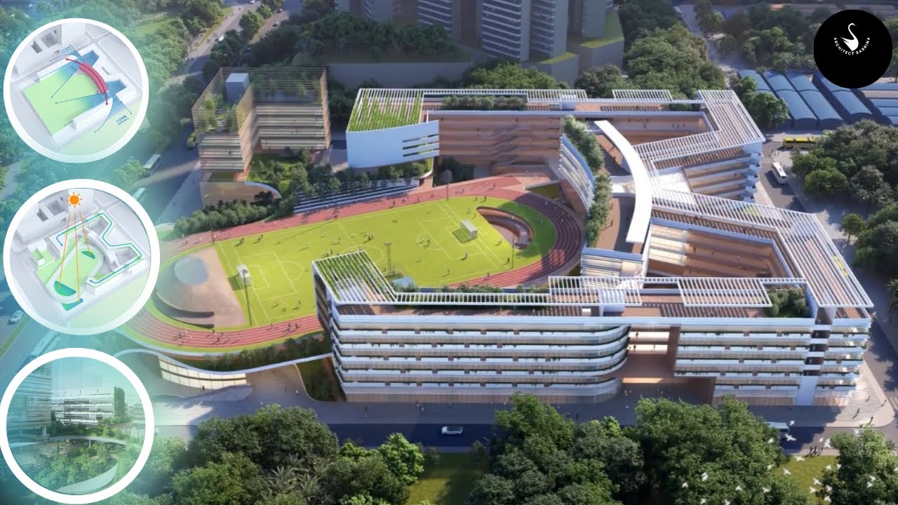 Architectural design of a primary school #architecture #design - YouTube