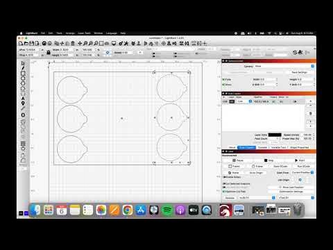 Create an easy template/jig for Xtool using Lightburn or XCS - YouTube