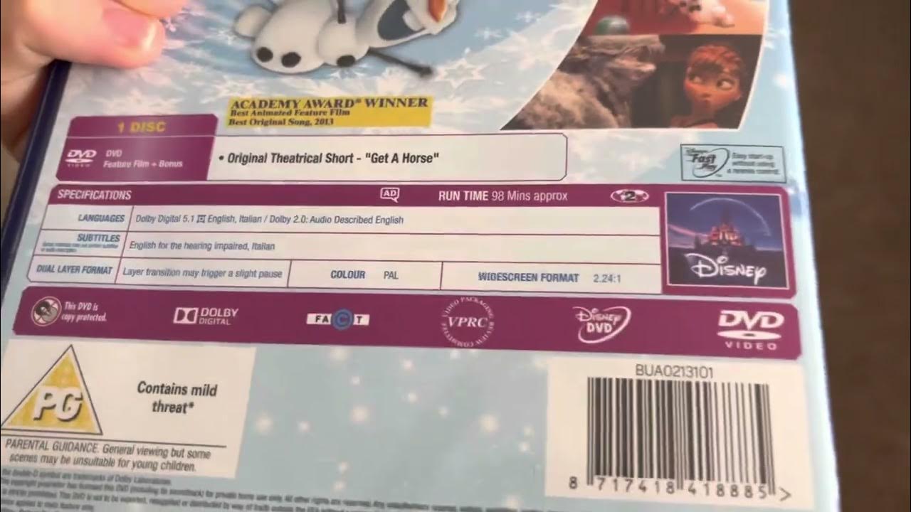 Frozen (2013) (UK) DVD Unboxing - YouTube