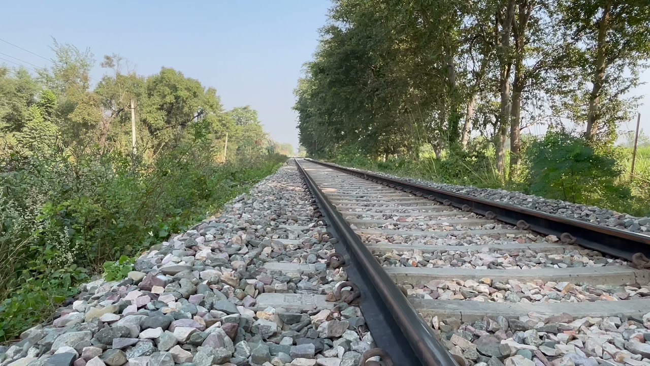 Railway Track 4K Stock shot - YouTube