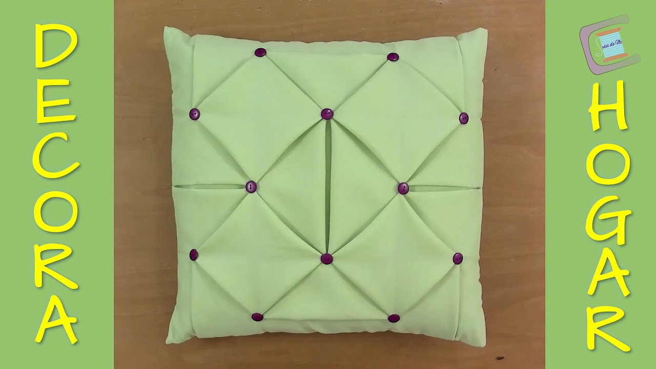 💚Cojín Drapeado Ada 💚 SMOCKING CUSHION-CAPITONE-FABRIC MANIPULATION ...