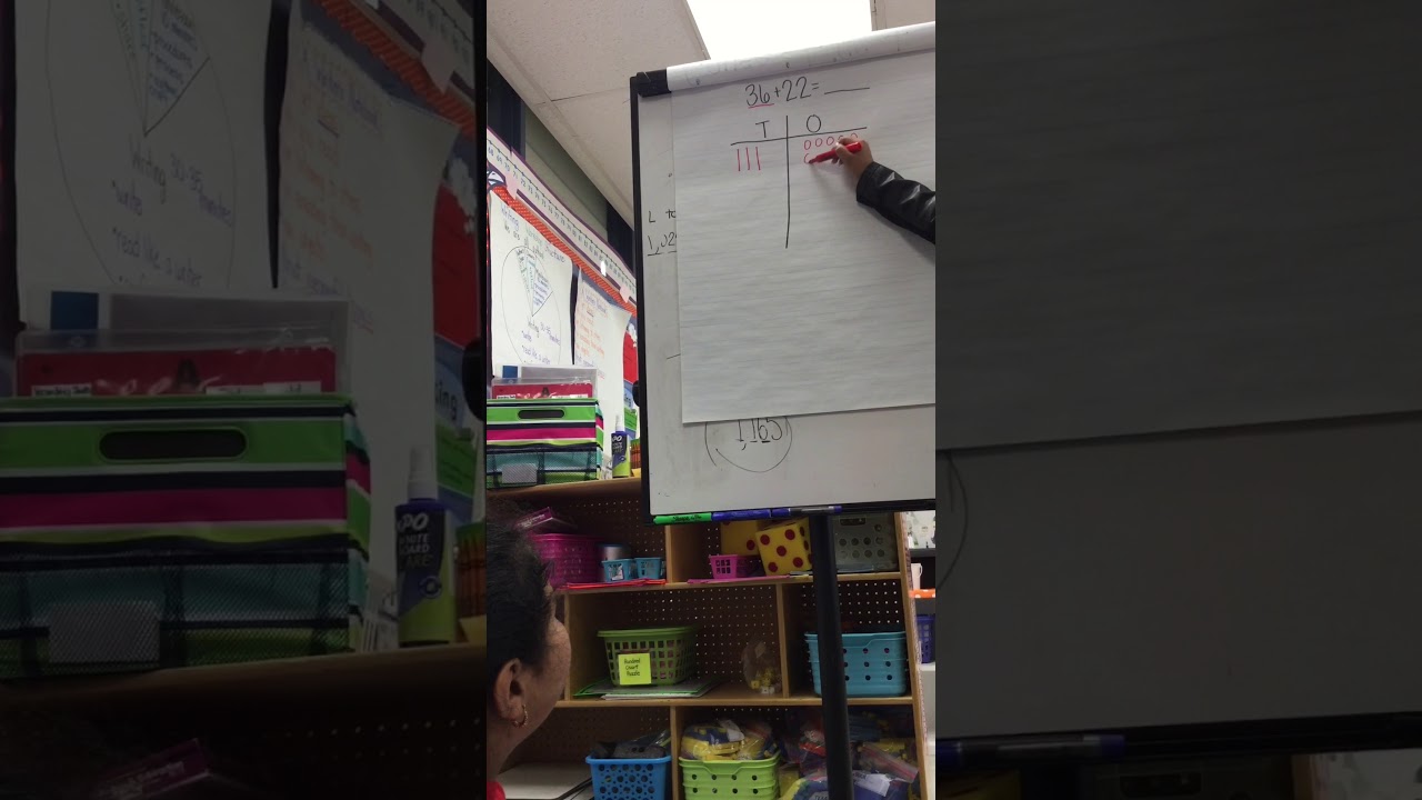 Adding 2 Digit Numbers Using Base Ten Blocks