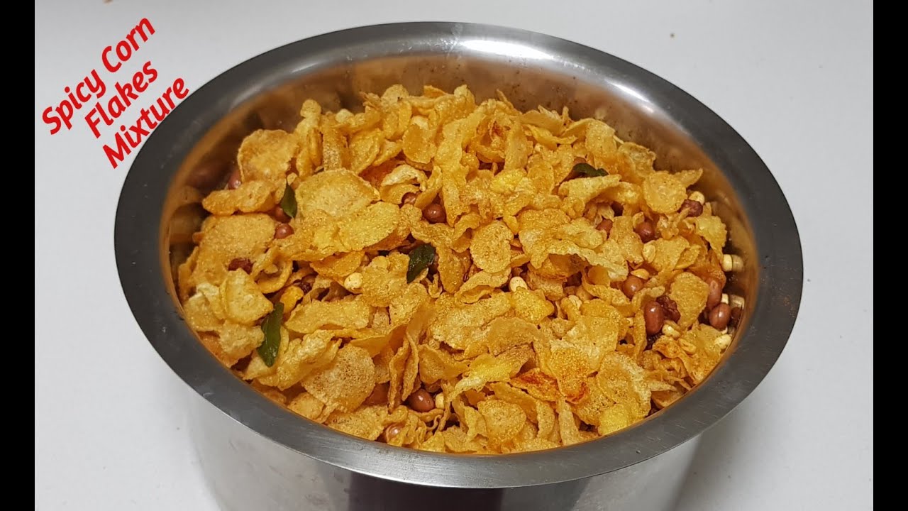 Love to Munch on this Spicy Corn Flakes Mixture// Easy Tea Time Snack ...
