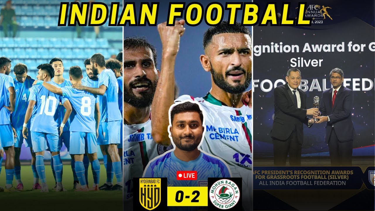 Indian football Live: Hyderabad FC vs Mohun Bagan| India vs Malaysia ...