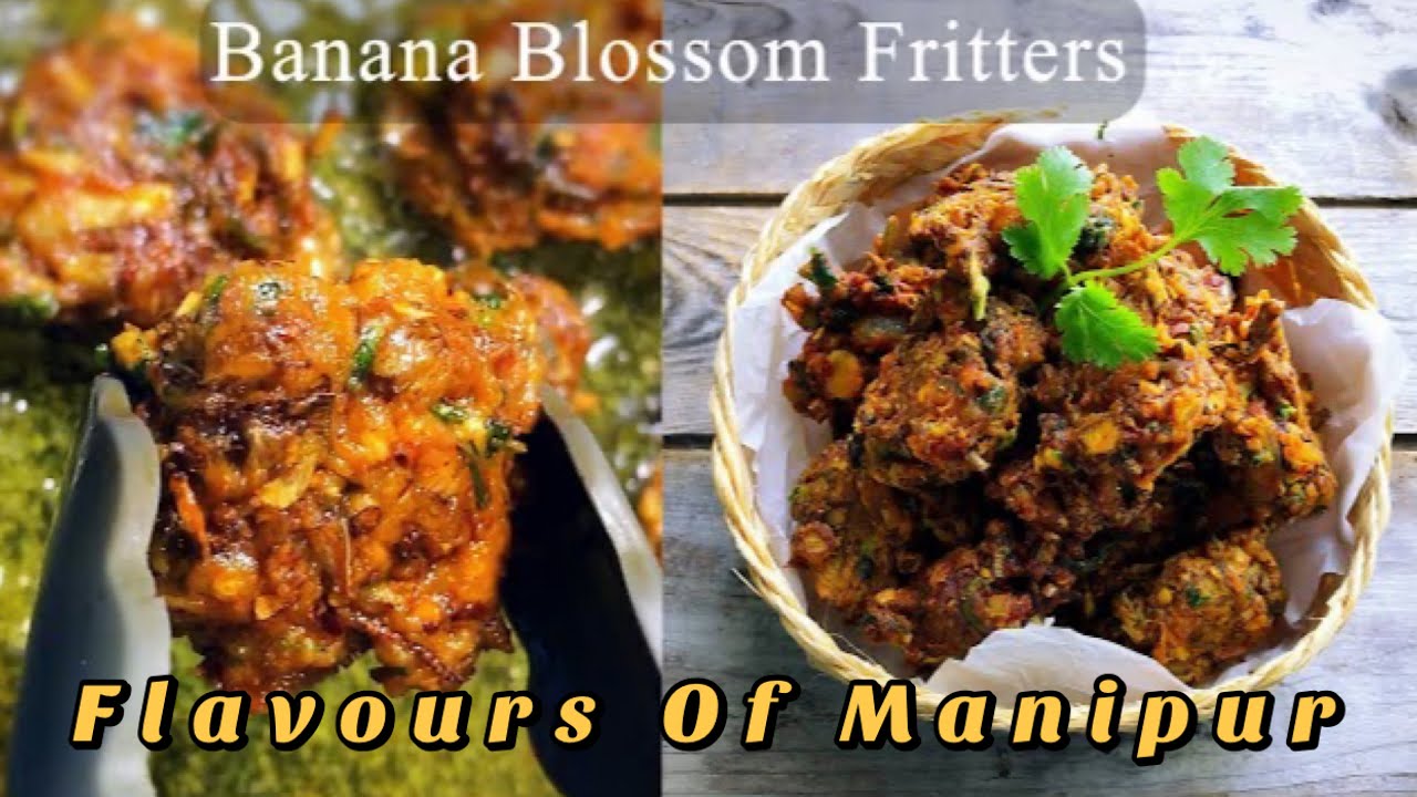 Laphu tharo Bora Recipe l Banana Flower Fritters l Kele ke Phool ke ...