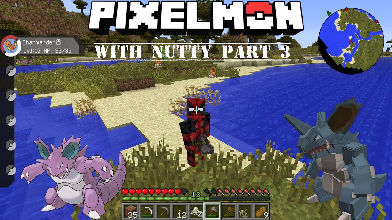 Minecraft pixalmon Part 3 charmander faints - YouTube