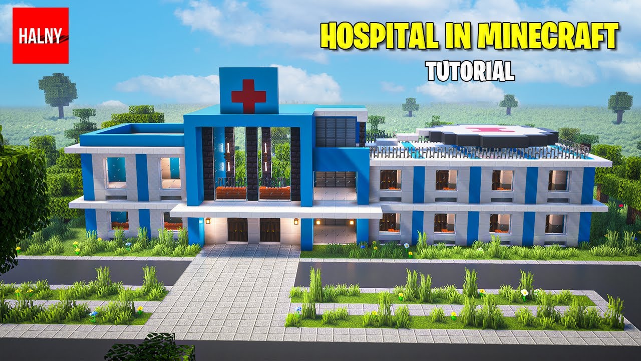 How to build a hospital in Minecraft - YouTube