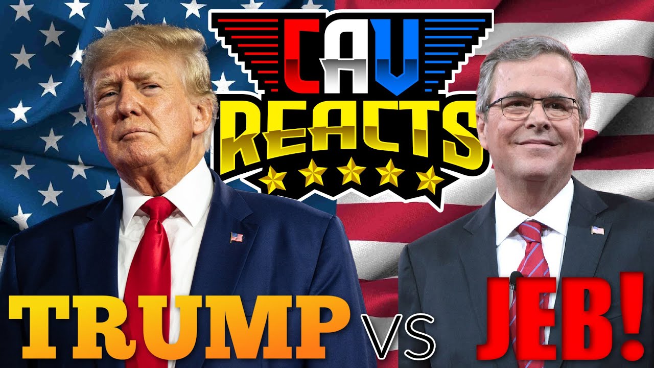 TRUMP vs JEB! | Round 1 | CAV REACTS - YouTube