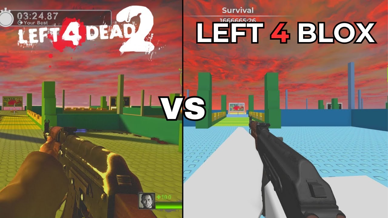Left 4 Dead 2 vs. Left 4 Blox - Comparision - YouTube
