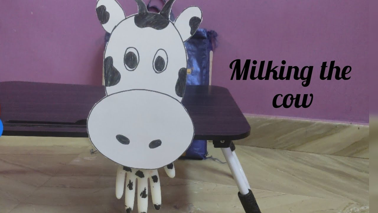Fun activity: Milking the cow activity for toddlers - YouTube
