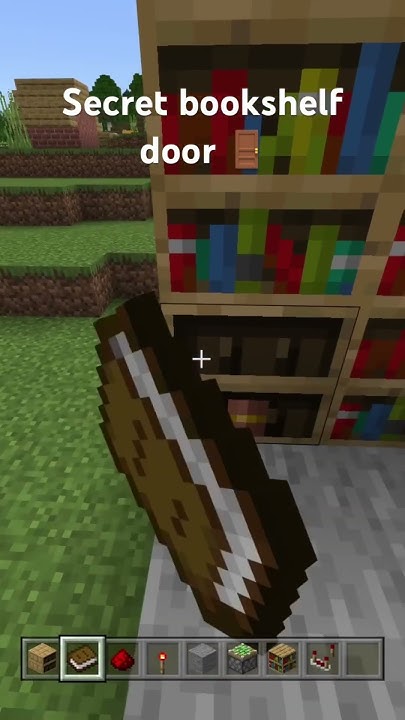 Minecraft: How to build a secret bookshelf door #shorts #minecraft # ...