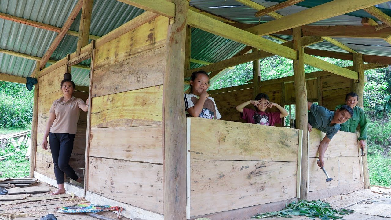 New Wooden House Wall Installation, Farm Animal Care | Family Farm ...