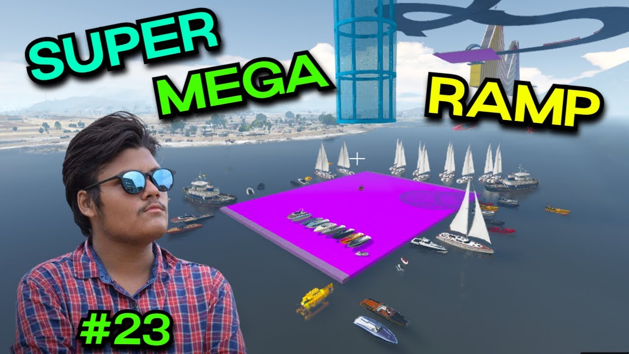 Super Mega Ramp in GTA V Gameplay #23 - YouTube