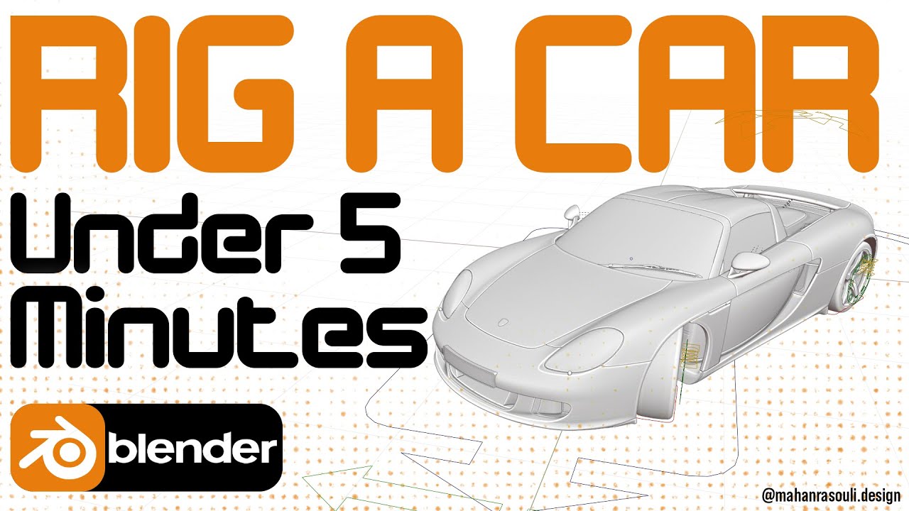 Rig a Car in Blender Under 5 Minutes with Steering, Suspension & Drift ...