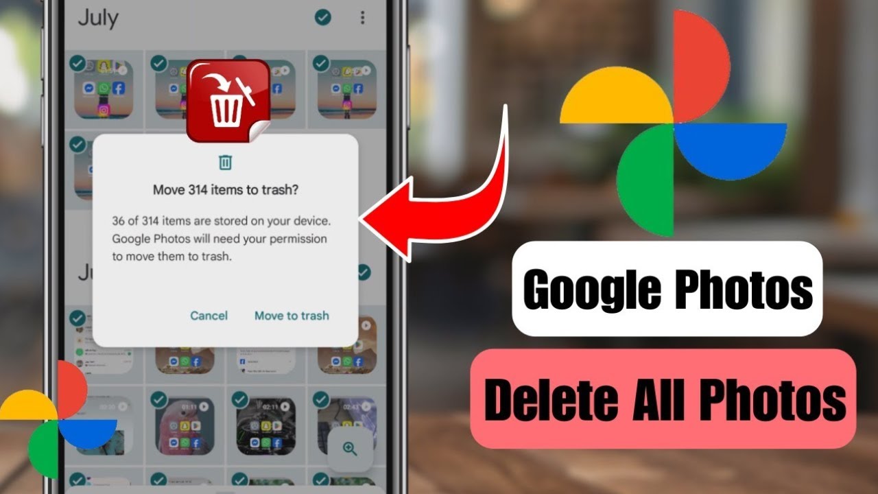 How To Delete All Your Photos in Google Photos | Delete Google Photos ...