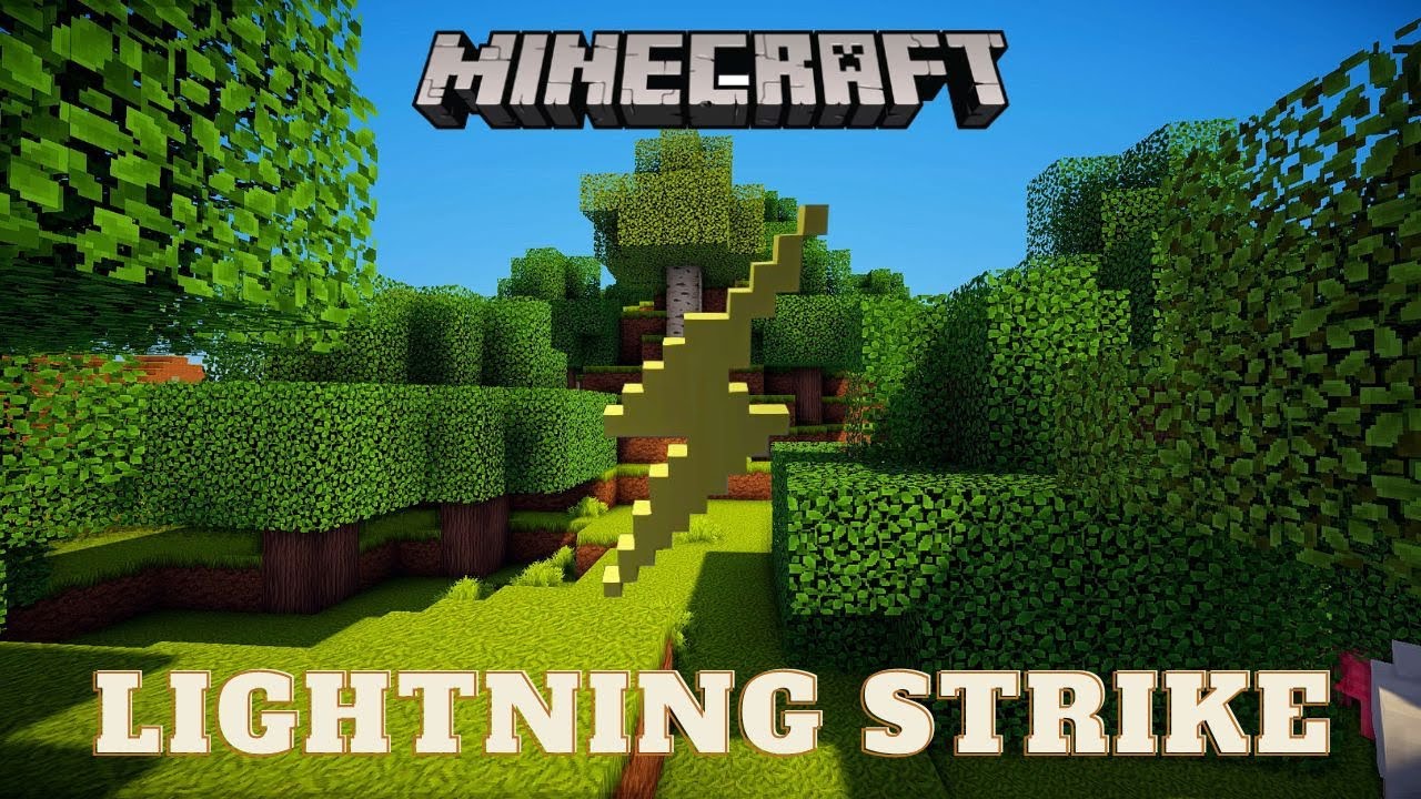 Minecraft - Lightning Strike - YouTube