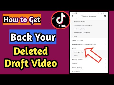 How To Get Your Drafts Back on Tiktok (Android and ios) || Recover ...