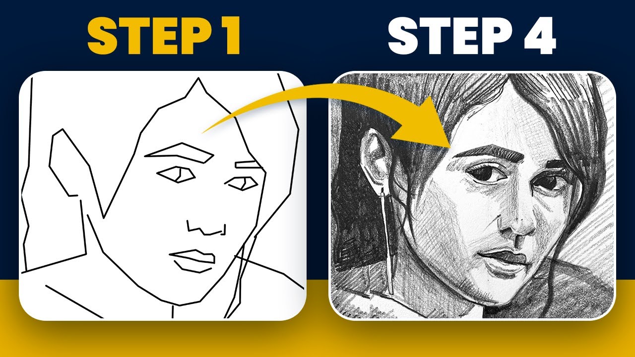 Portrait Drawing Tutorial for Beginners Step by Step - YouTube