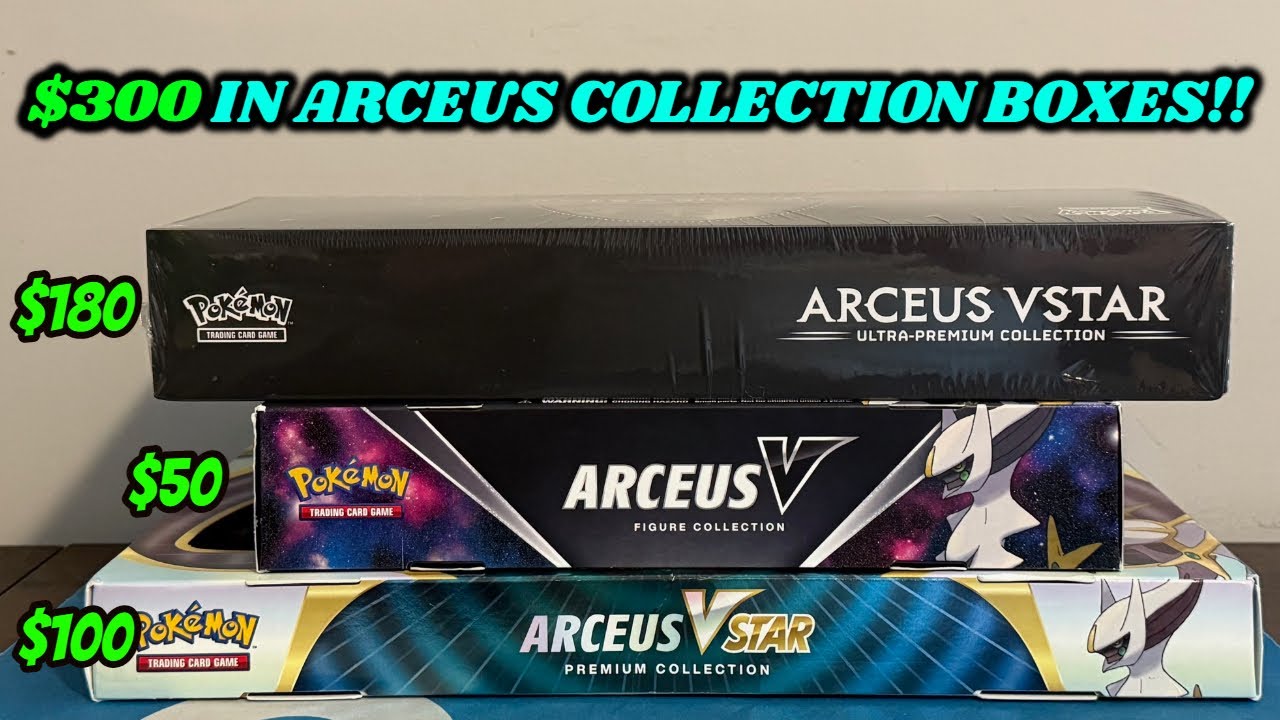 Opening $300 in ARCEUS COLLECTION BOXES to hunt for RARE ARCEUS CARDS ...