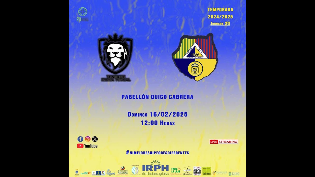 Tenerife Iberia Toscal FS VS Gran Canaria IRPH FS - YouTube