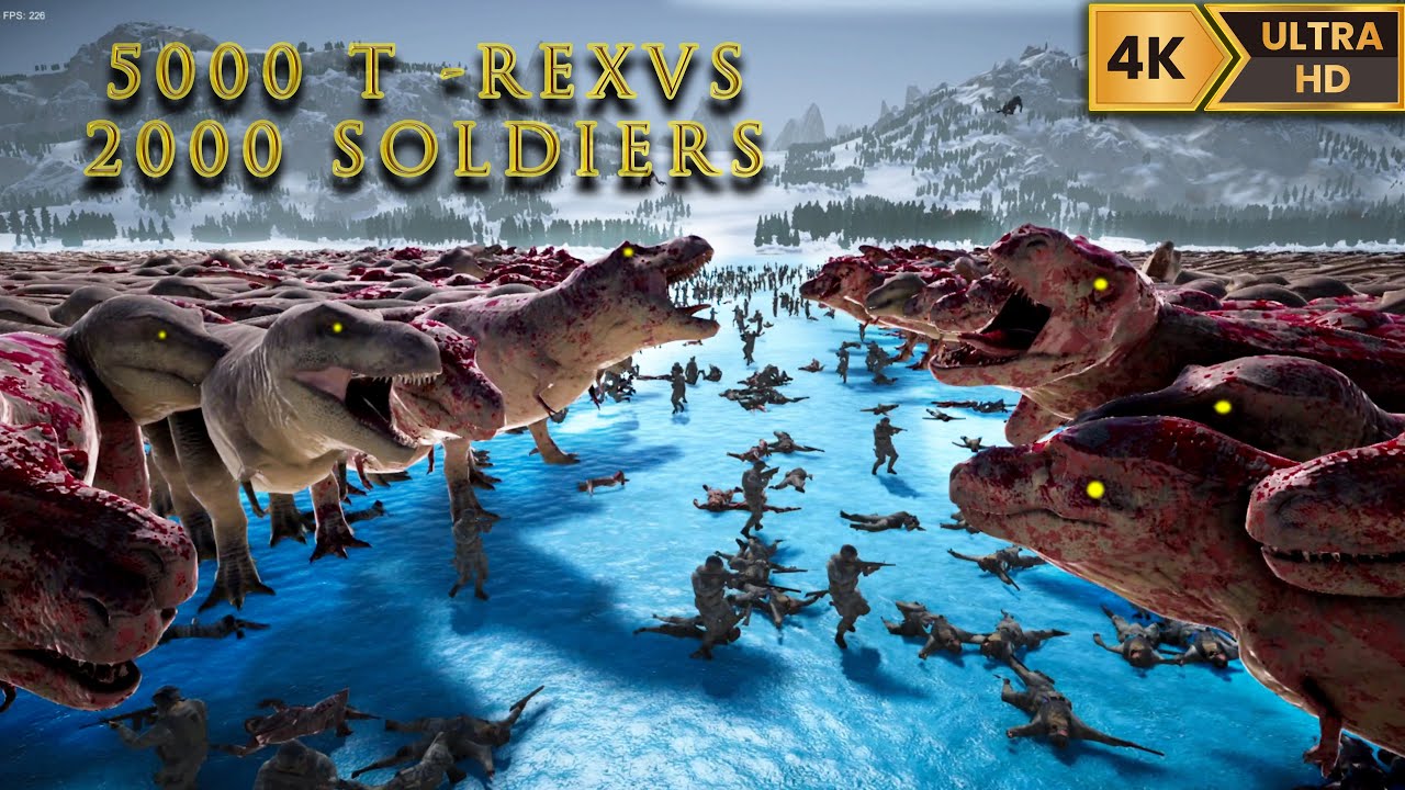 Can 2000 American Soldiers Win Against 5000 T - Rex. - YouTube