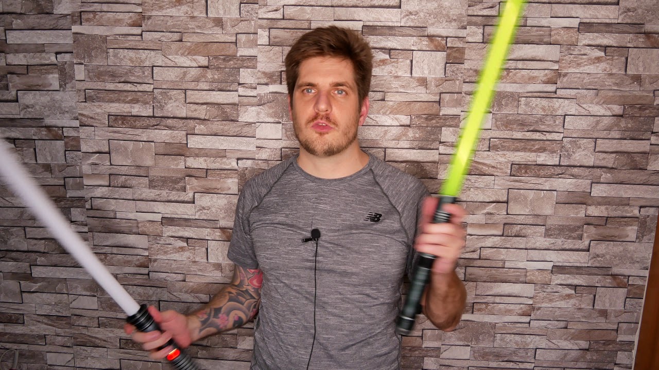 Lightsabers - Neopixel VS Photon blade which is brighter?! - YouTube